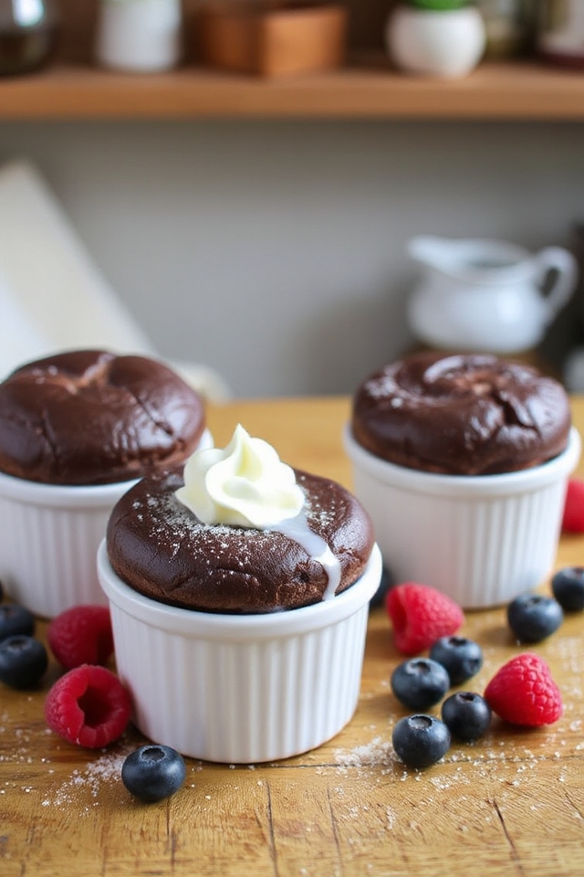 Chocolate-Espresso Mini Souffles Recipe - makemyespresso.com